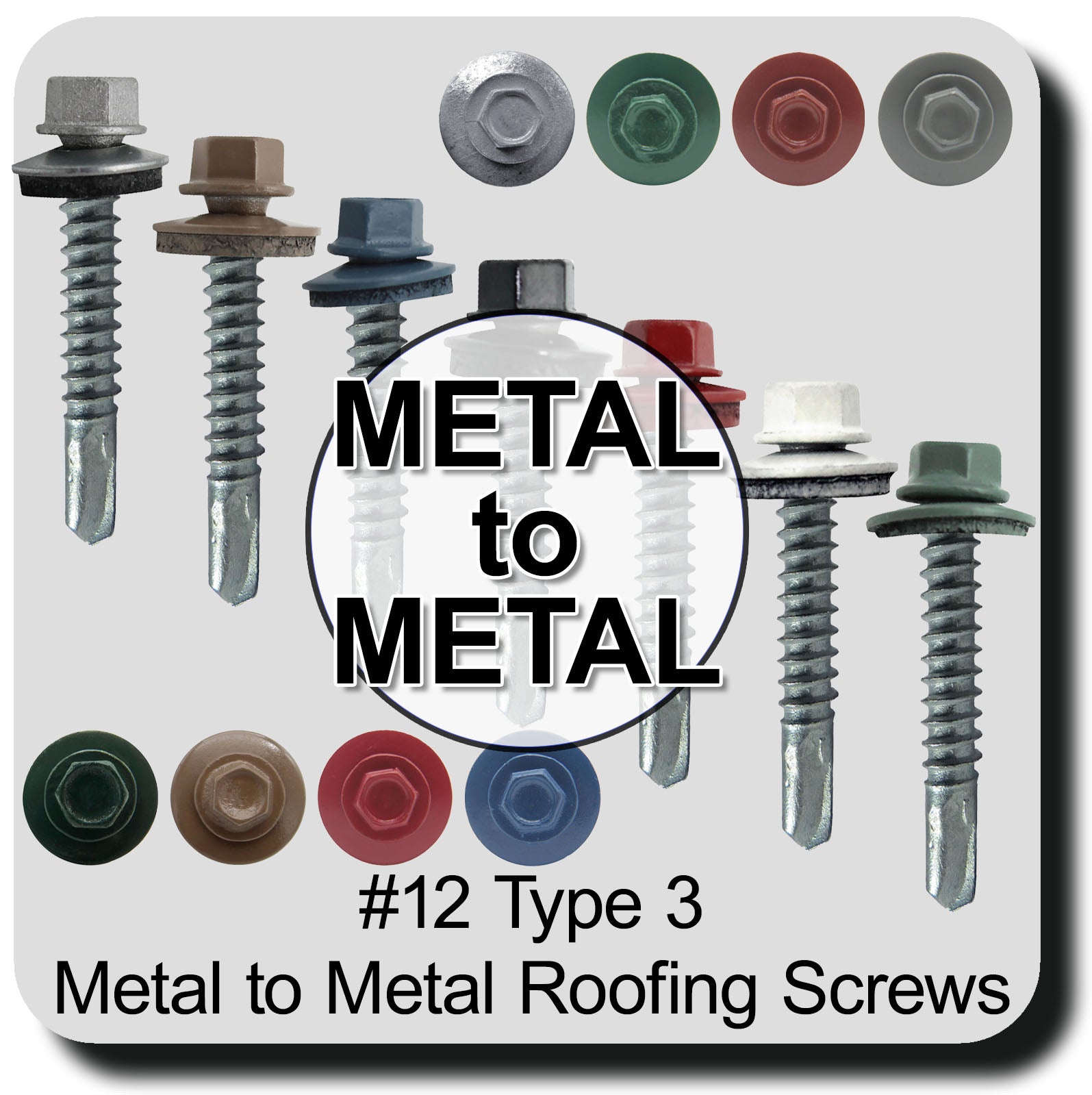 #12 Type 3 Metal to Metal Roofing Screws – JakeSales.com