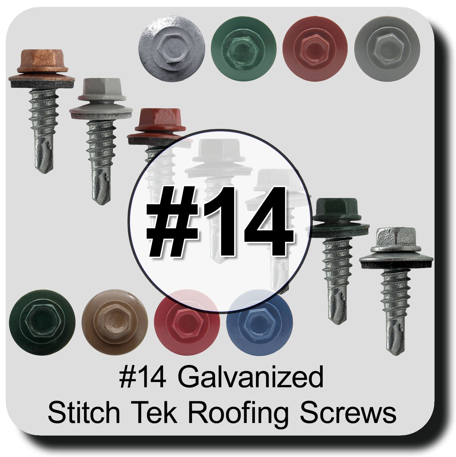 #14 Stitch Tek Metal Panel and Roofing Screws – JakeSales.com
