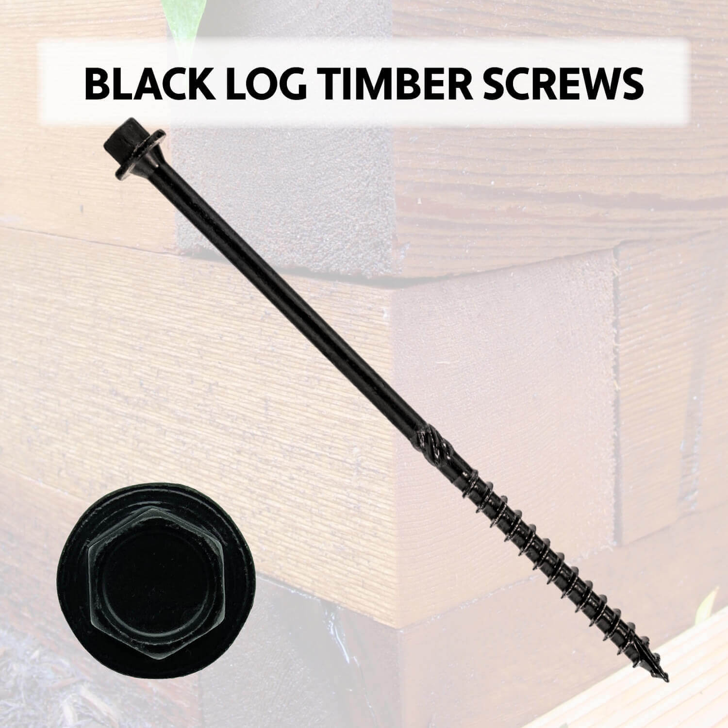 Black Log Screws (Timber) And Structural Ledger Board – JakeSales.com
