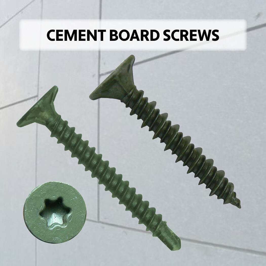 Cement Board Screws - Torx/Star Sharp & Drill Point – JakeSales.com