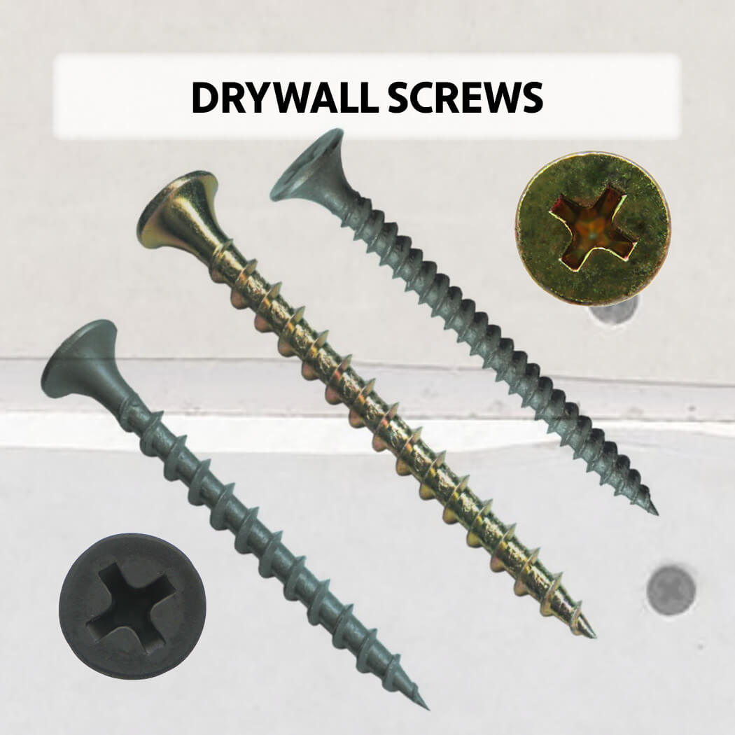 Drywall Screws Coarse & Fine Gray/Black & Yellow – JakeSales.com