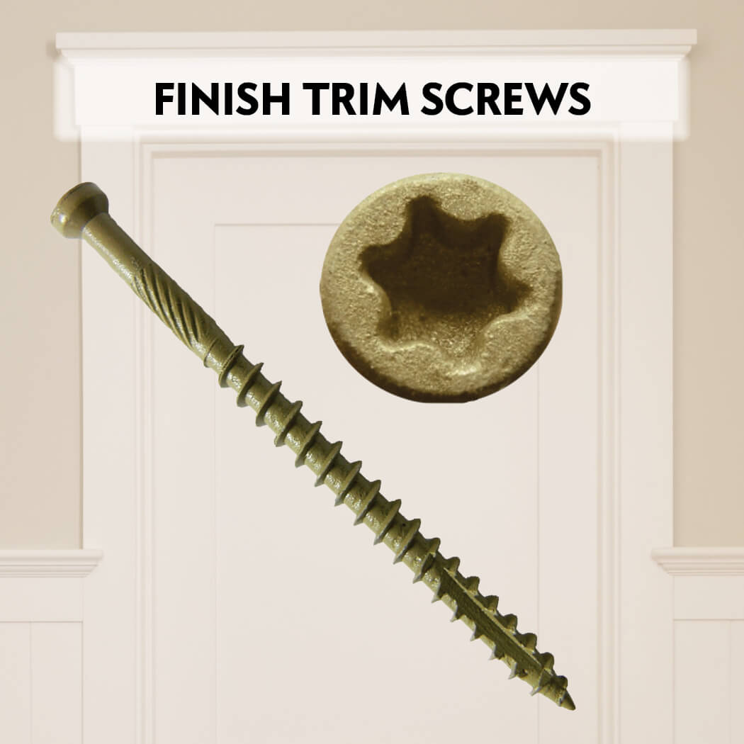 Tiny Finish/Trim Head Interior/Exterior Coated Wood Screws – JakeSales.com