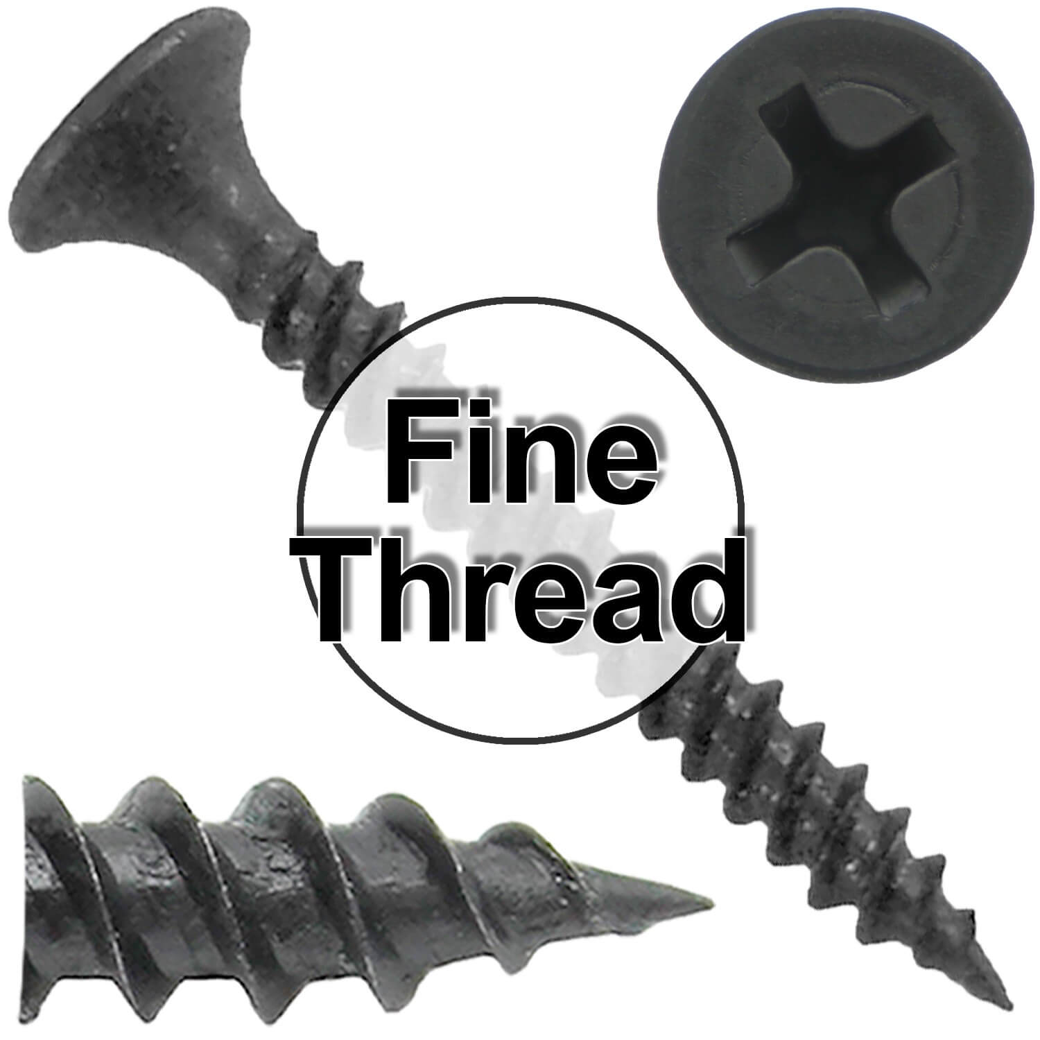 Gray Phosphate Fine Thread Drywall Screws – Drywall, Gypsum, Sheetrock ...